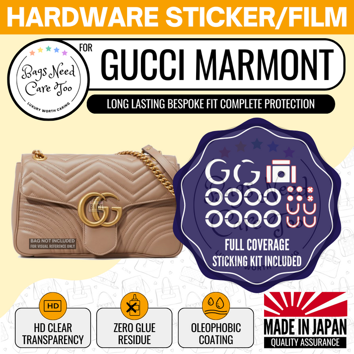 [𝐁𝐍𝐂𝐓👜]💛 Gucci Marmont Bag Hardware Protective Sticker – BAGNEEDCARETOO